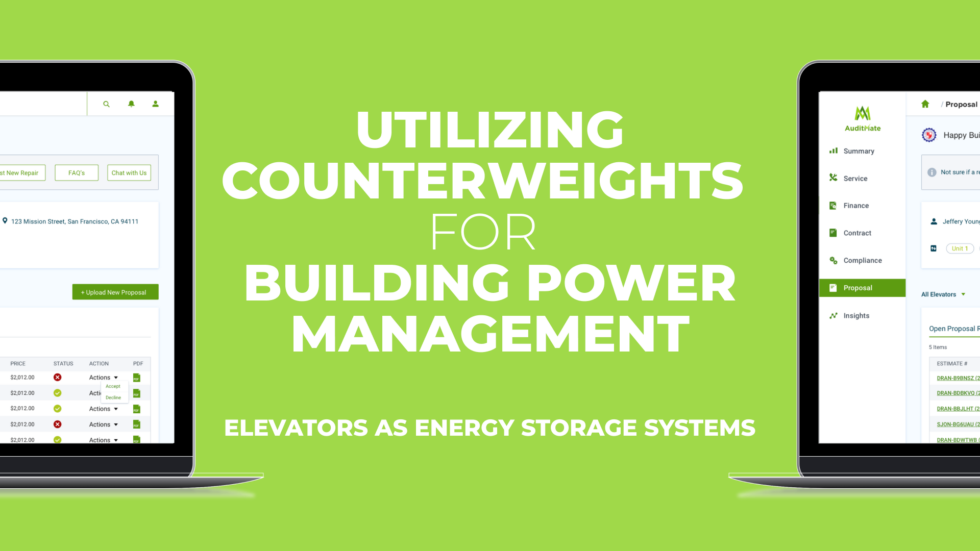 Elevators As Energy Storage Systems: Utilizing Counterweights For ...
